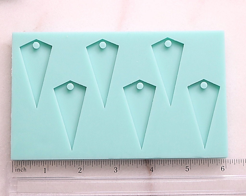 Craft Supplies & Tools Molds Angular Mold Earring Mold Geometric Mold ...