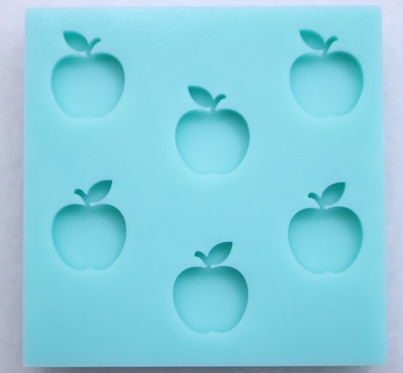 Apple Stud Earrings Resin Mold Apple Cabochon Resin Mold - Etsy