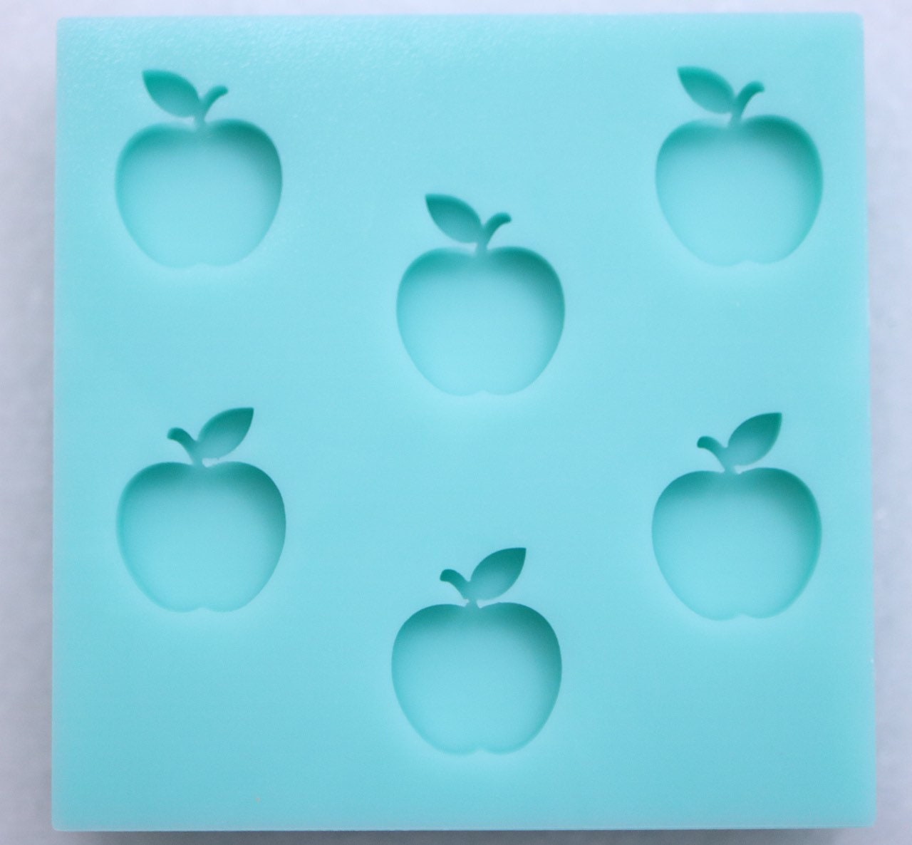 Apple Stud Earrings Resin Mold Apple Cabochon Resin Mold - Etsy