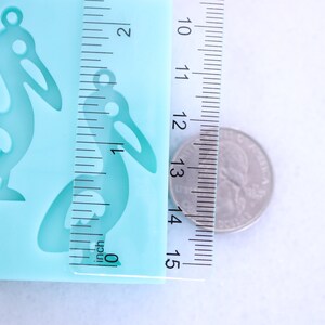 Shiny Pelican Drop Earrings Mold, Pelican Earrings Mold, Pelican ...