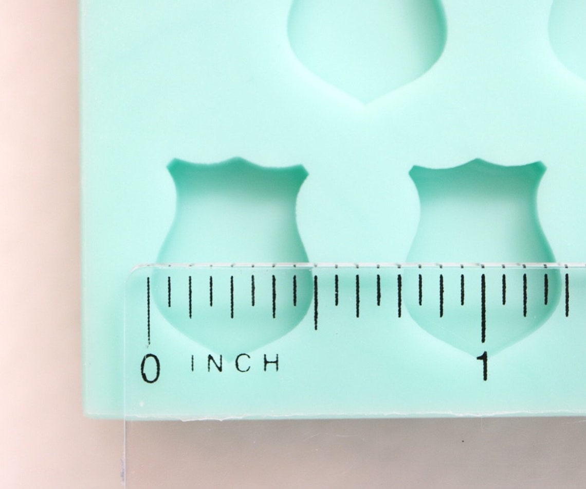 Shiny Police Badge Stud Mold Police Logo Stud Earrings Mold | Etsy