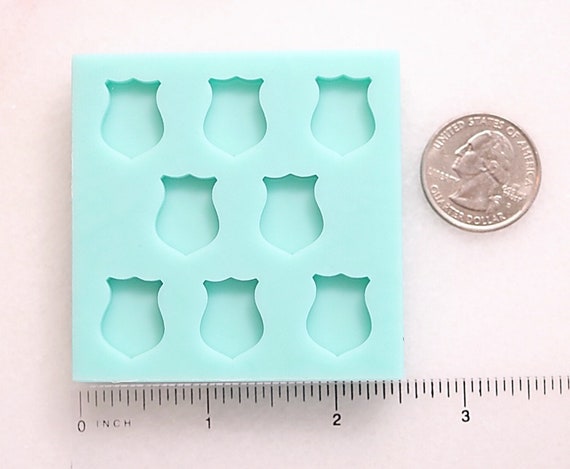 Shiny Police Badge Stud Mold Police Logo Stud Earrings Mold | Etsy