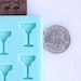 Shiny Margarita Glass Stud Mold, Margarita Glass Shape Cabochon Mold ...