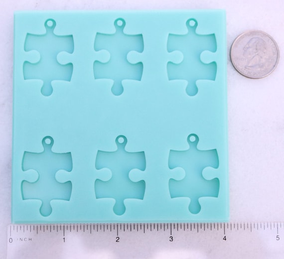 Shiny Puzzle Piece Shape Drop Mold Puzzle Charm Epoxy Resin - Etsy