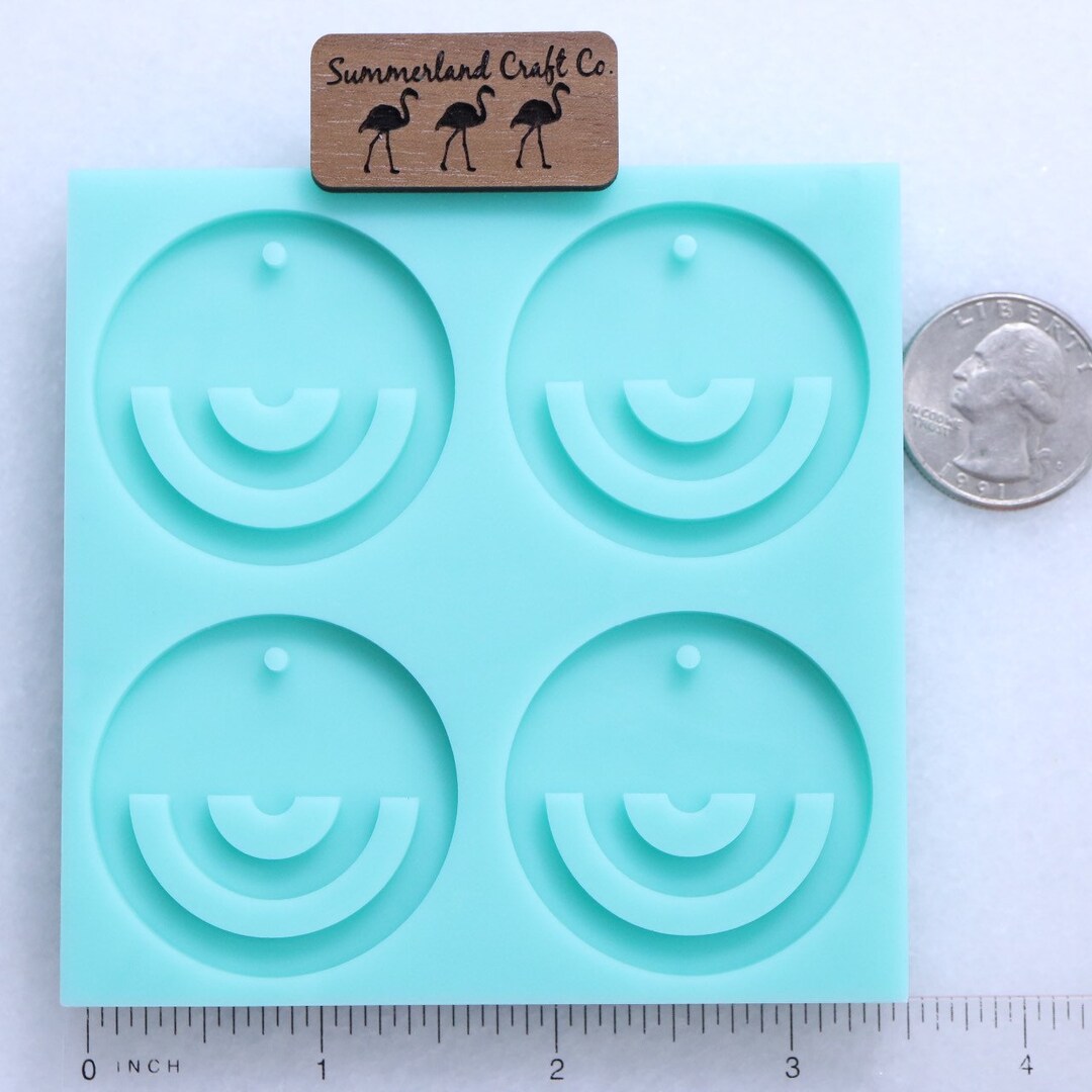 Shiny Half Open Circle Shape Pendant Mold, Circle Pendant Mold, Circle ...