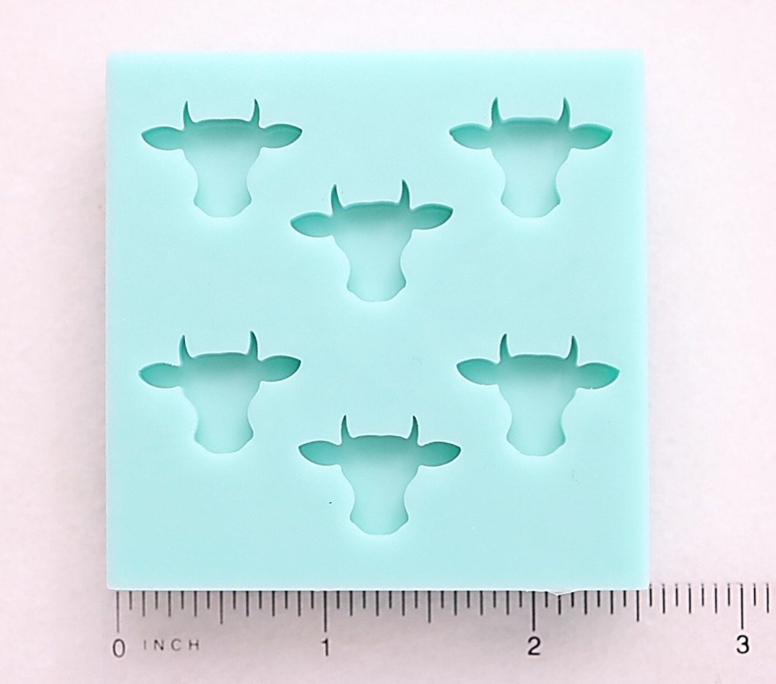 Cow Head Stud Mold Cow Jewelry Mold Cow Earrings Mold Cow | Etsy