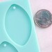 2 Inch Football Shape Charm Mold, Oval Shape Drop Mold, Leaf Shape Drop ...