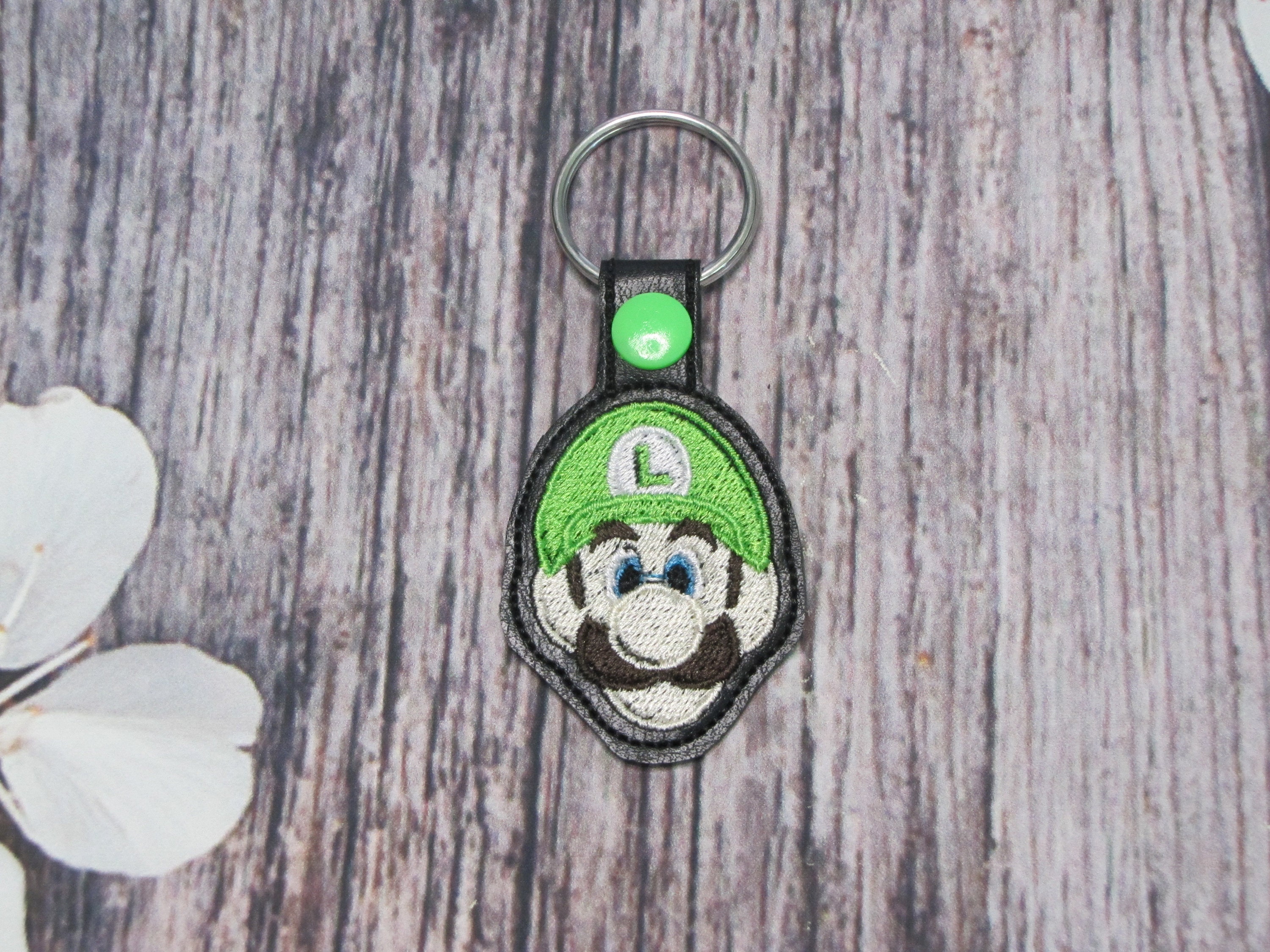 Mario Brothers Embroidered Key Chains | Etsy