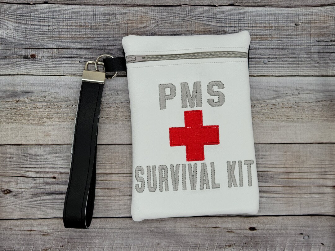 PMS Survival Kit Vinyl Zipper Bag - Etsy