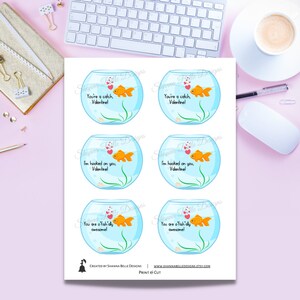 PRINTABLE Goldfish Valentine, Class Exchange, School Valentine ...