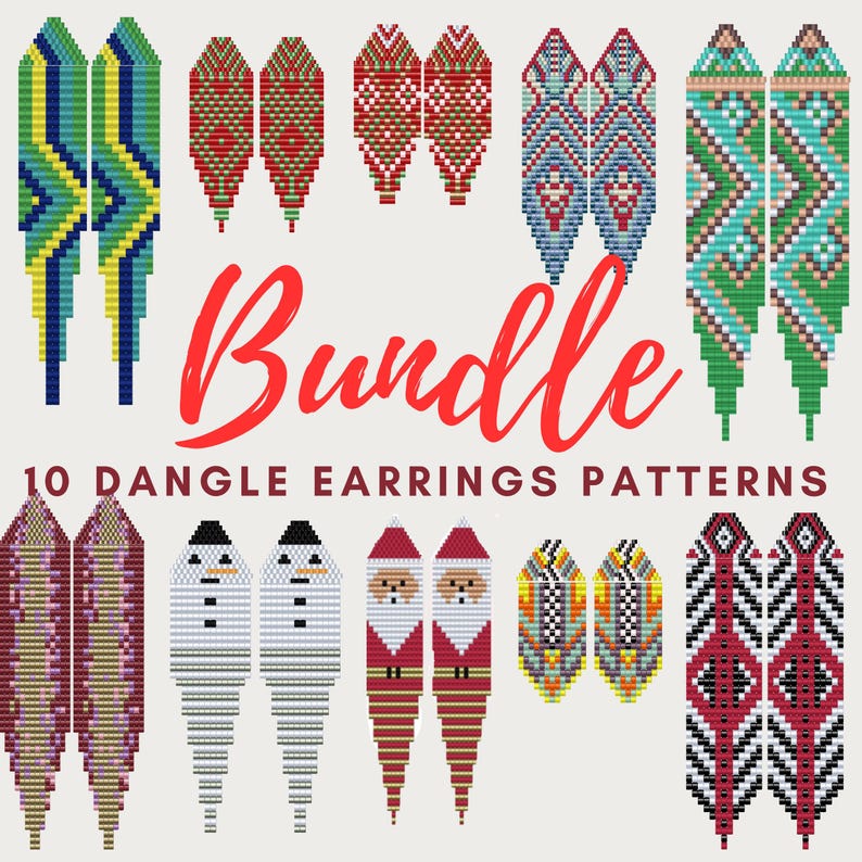 Beaded Patterns and Tutorials Bundle 141 Designs, Even and Odd Count ...