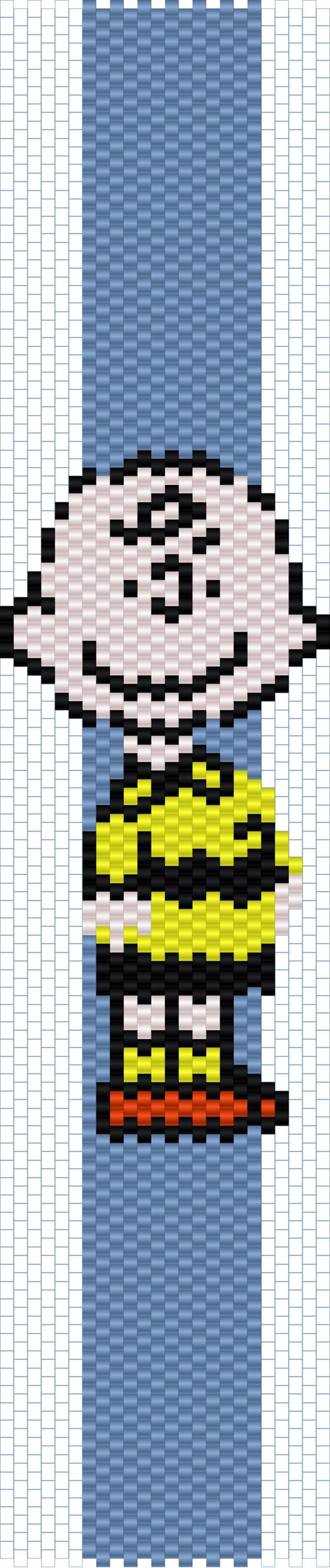Miyuki Peyote Beaded Bracelet Patterns, Charlie Brown Snoopy DIY (PDF ...