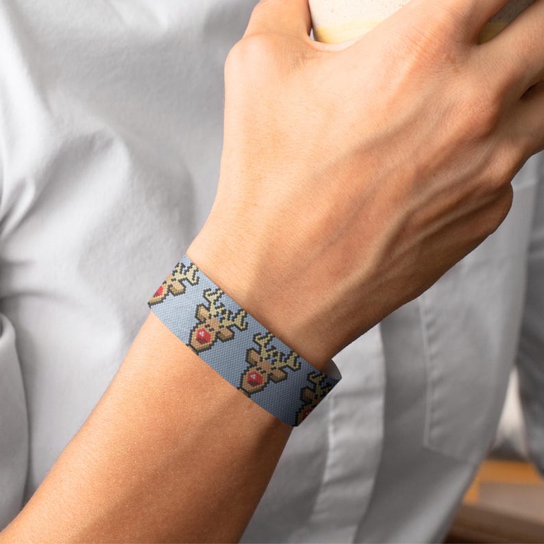 Christmas Bracelet Peyote Pattern Bundle, Miyuki Beading (digital ...