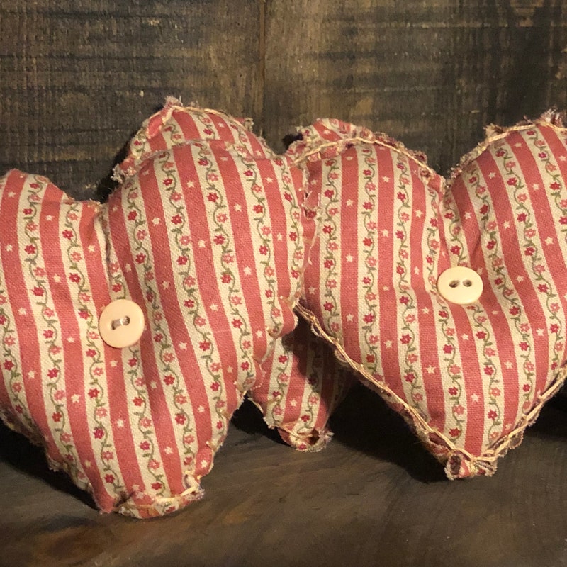 Primitive Hearts - Etsy