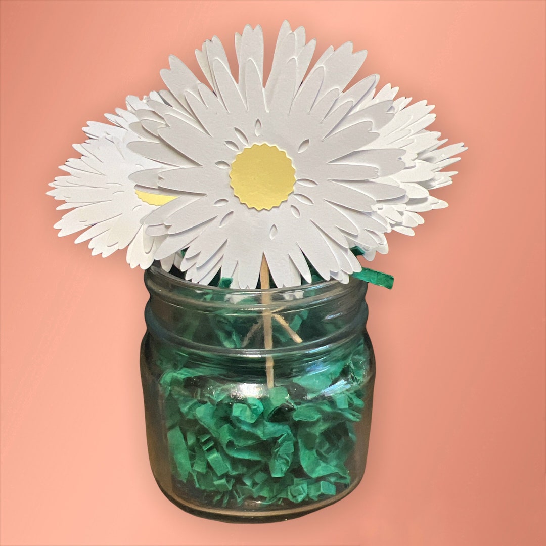 Daisy, White Daisy, Daisy Cupcake Topper, Cupcake Topper, Party ...