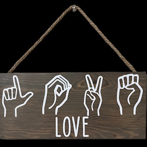 Valentines, Love, Sign Language, Asl, Love Sign, Farmhouse, Love in ...
