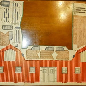 Vintage Built-rite Set: Mint in Box Barn Set, Unpunched, With Animals ...