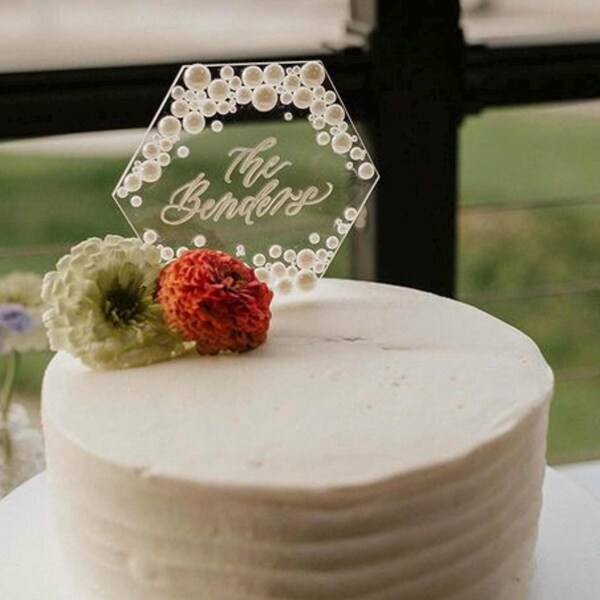 Pearl Cake Topper - Etsy