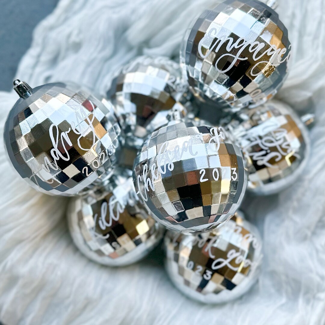 Custom Disco Ball Ornament Personalized Christmas Disco Ball Decor ...