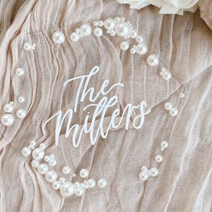 Pearl Acrylic Cake Topper Acrylic Wedding Cake Topper Pearl Cake Topper ...