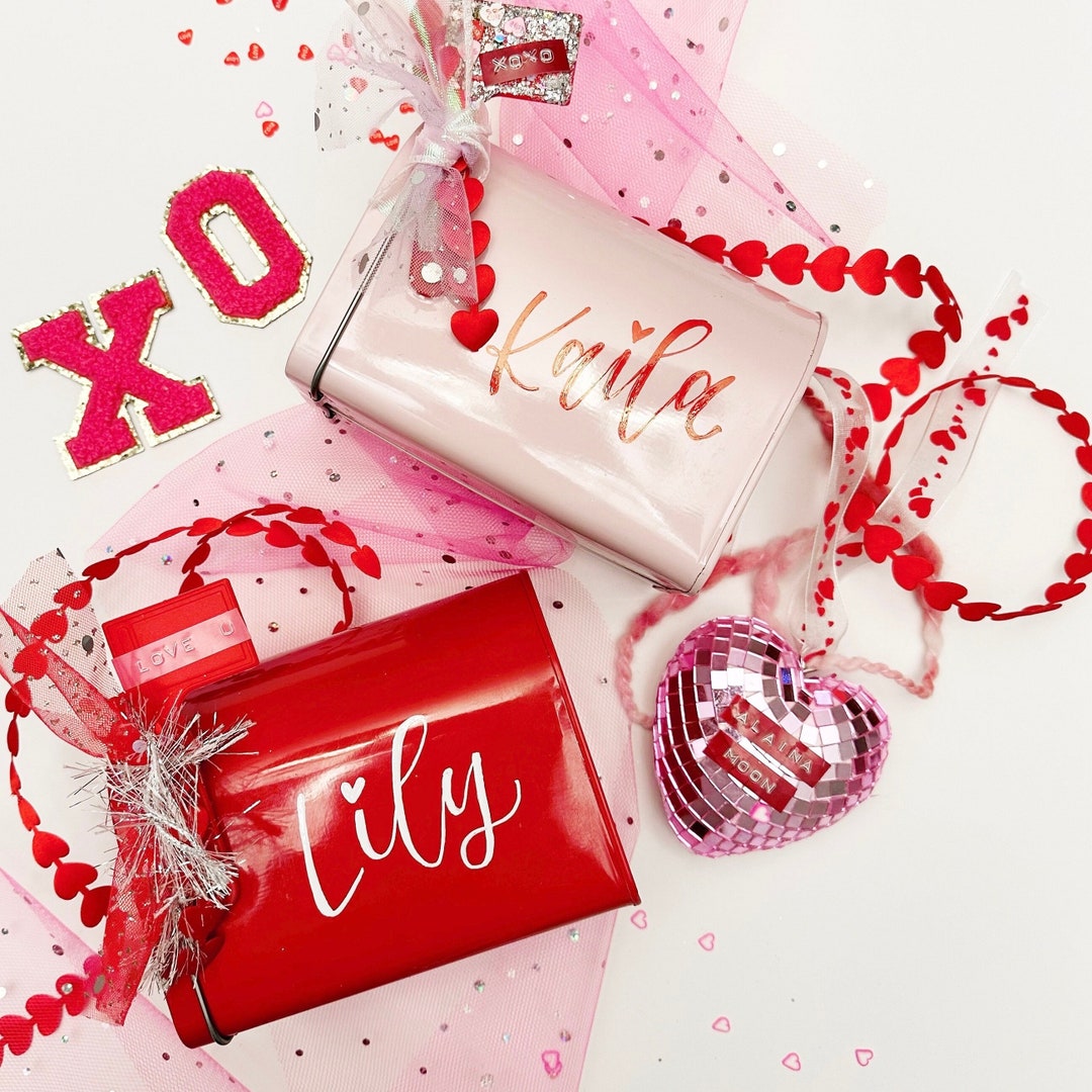 Personalized Valentines Mailbox Classroom Valentines for Class Gifts ...