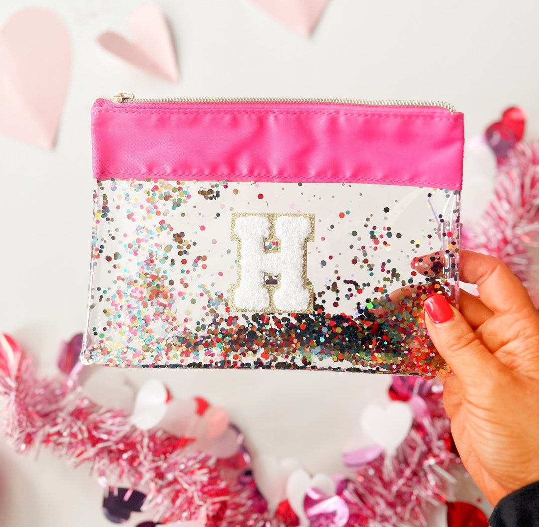 Confetti Bag Personalized Pouch Monogram Makeup Bag Make up Pouch ...