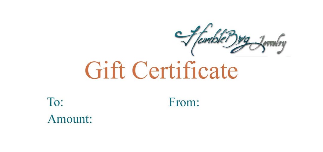 Humblebug Gift Certificate - Etsy
