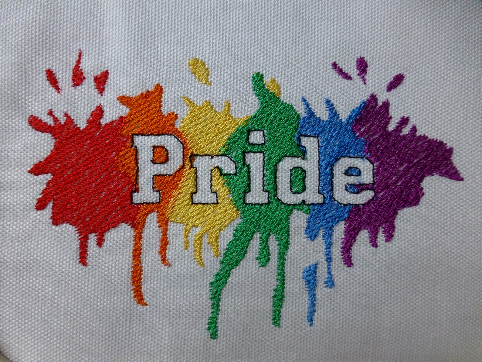 Machine Embroidery Design Pride LGBTQ Rainbow Digital Download - Etsy