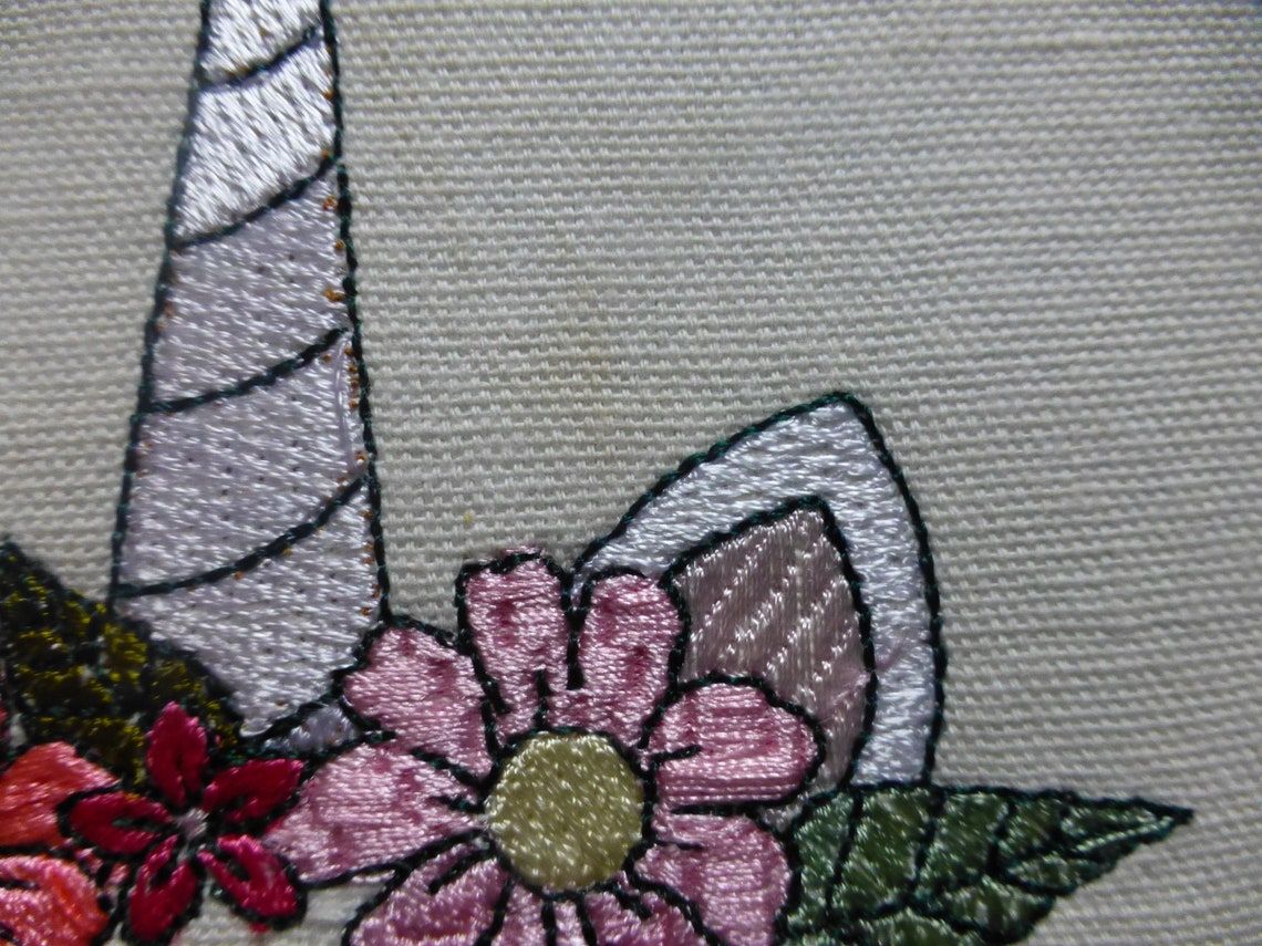 Unicorn Machine Embroidery Design Unicorn Face Flowers Machine ...