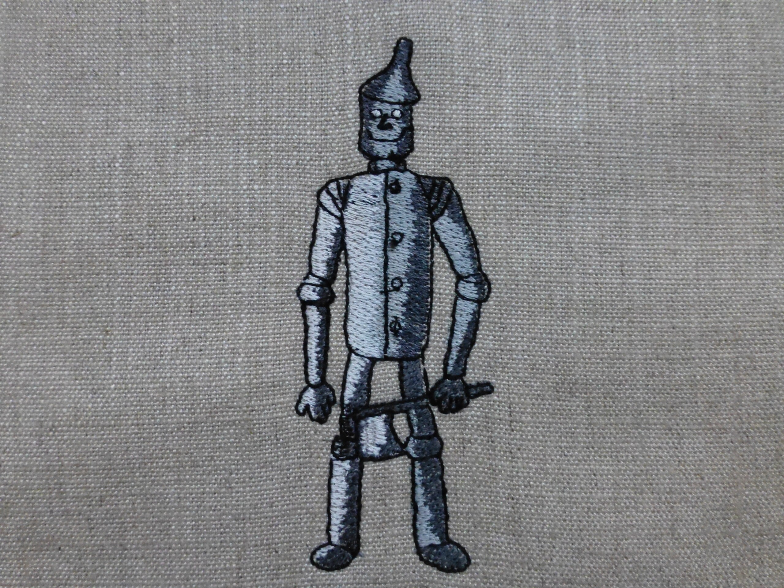 Tin Man Wizard of Oz Embroidery Design With or Without Text, Wizard of ...