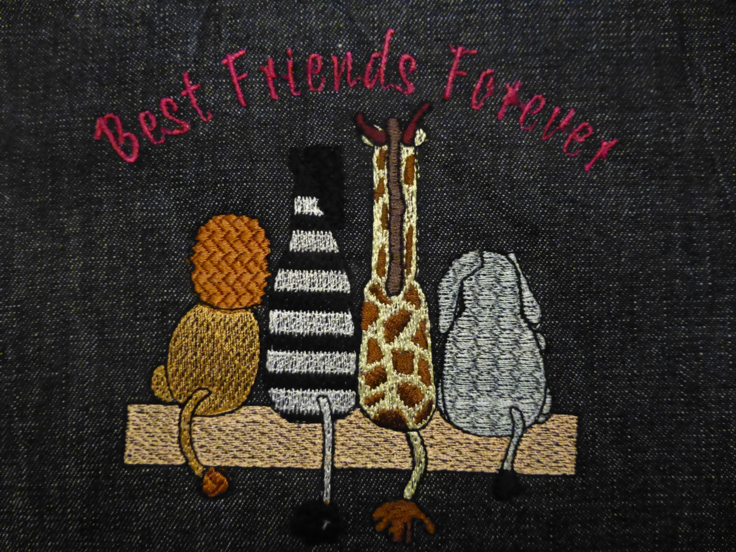 Best Friends Embroidery Design, Bff, Best Friends Forever, Safari ...