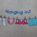 Washing Line Embroidery Design, Laundry, Clothes Line, Machine ...