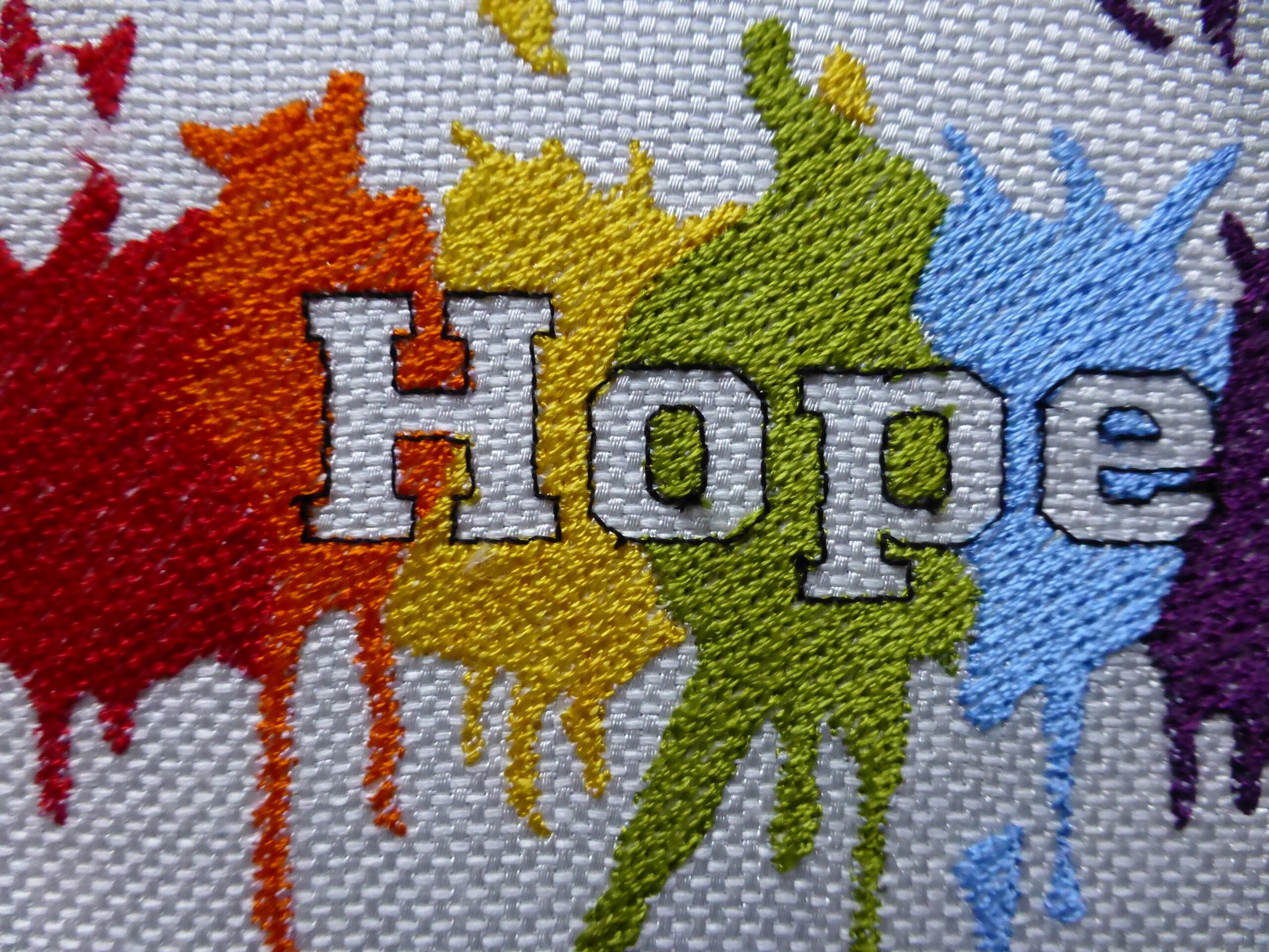 Hope Embroidery Design Colourful Machine Embroidery File Instant ...