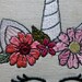 Unicorn Machine Embroidery Design - Unicorn Face Flowers Machine ...