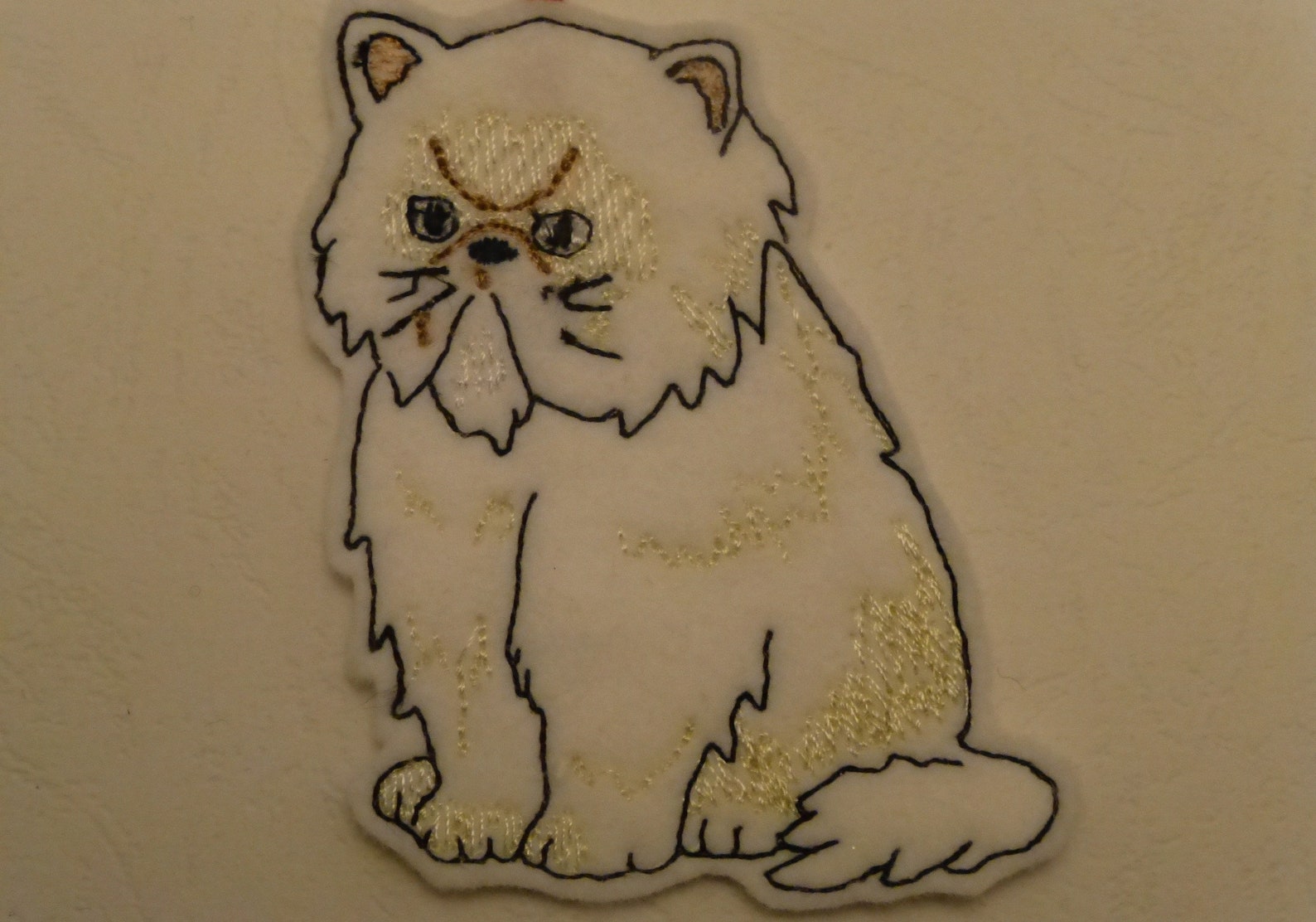 Machine Embroidery Design File Big Fat Grumpy Cat Outline Persian Cat ...