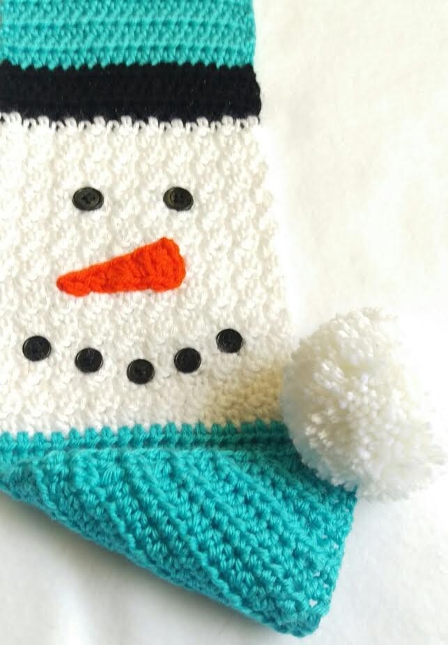 Mr. Snowman Scarf Crochet Pattern - Etsy