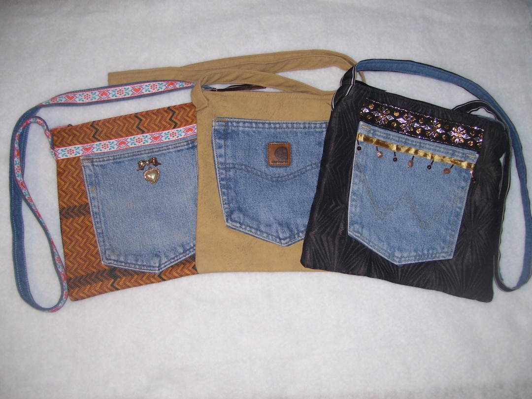 JEAN POCKET Purse PDF Pattern From Your Favorite Old Jeans - Etsy