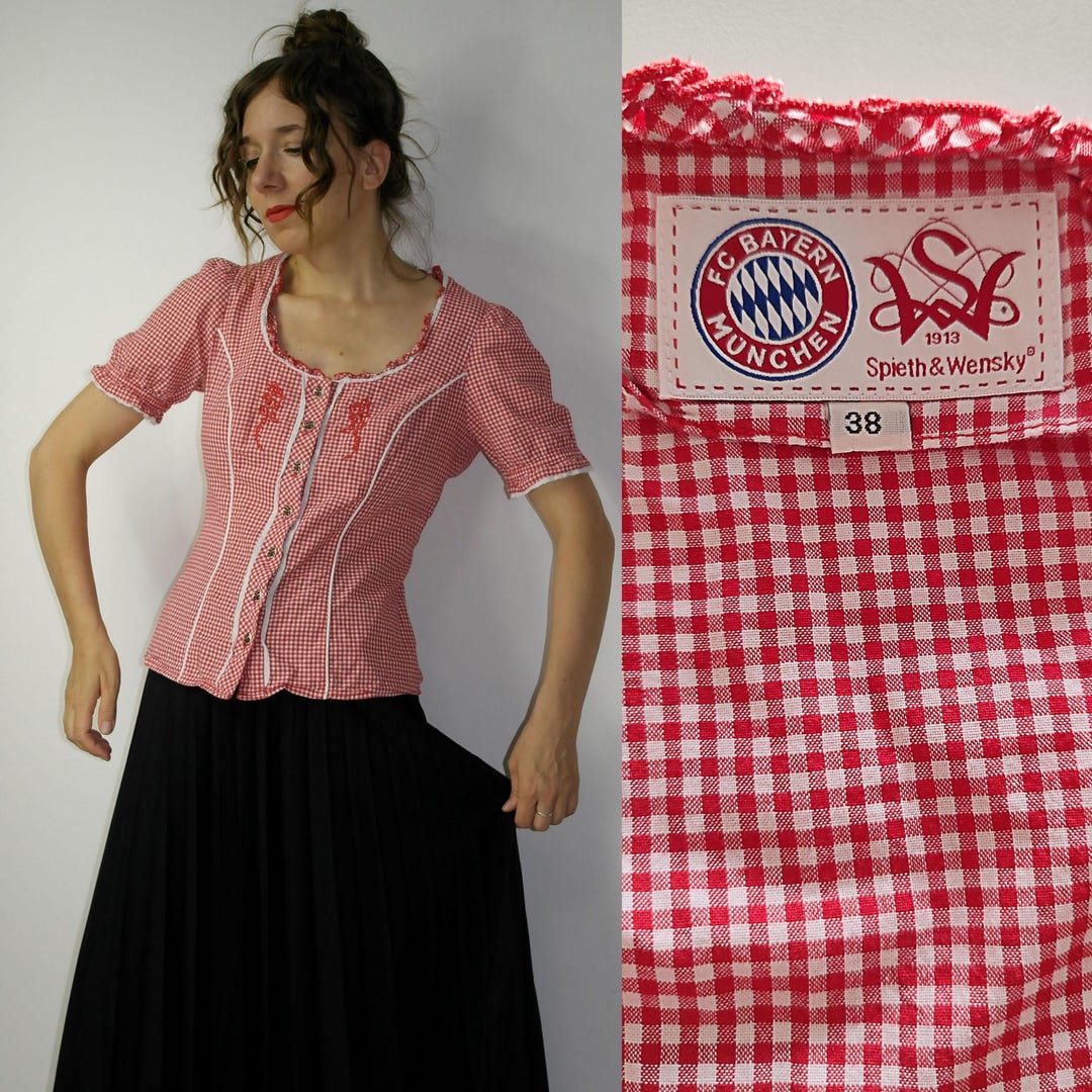 Oktoberfest Fc Bayern München Trachten Dirndl Blouse / Spieth & Wensky ...