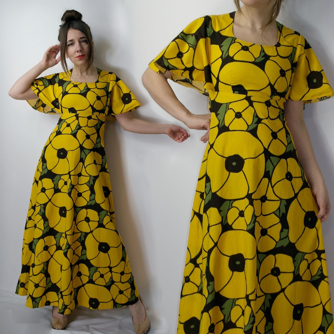 Vintage Merry Finn Scandinavian Dress / Finland Finnish Cotton Dress ...