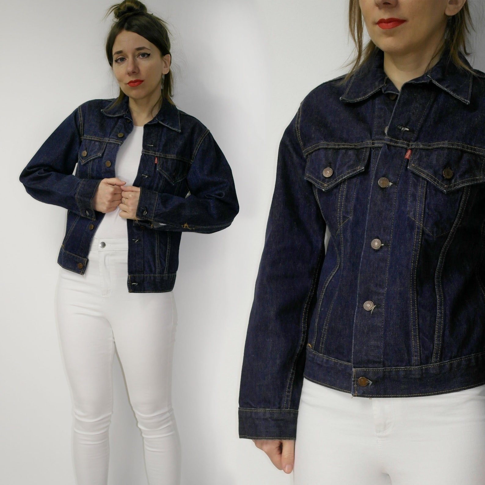 LEVIS Big E Late 60s Rare 526 Buttons Stamp Levis Denim Big E Type III ...