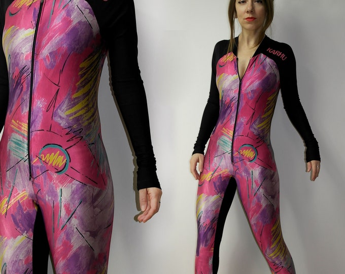 Vintage Karhu Ski Tracksuit / One Piece Skiing Suit Warm up / Race ...