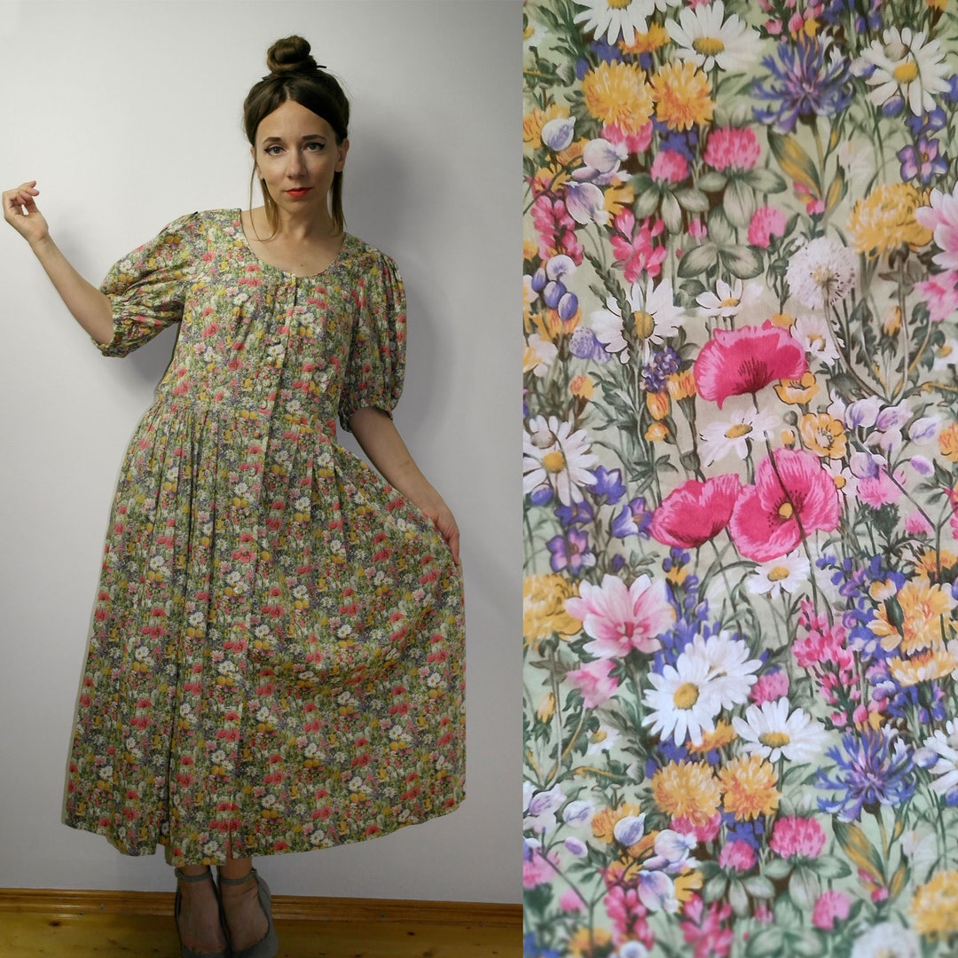 Trachten Dress / Floral Dirndl Dress / Flowers Trachten / Helga Zechner ...