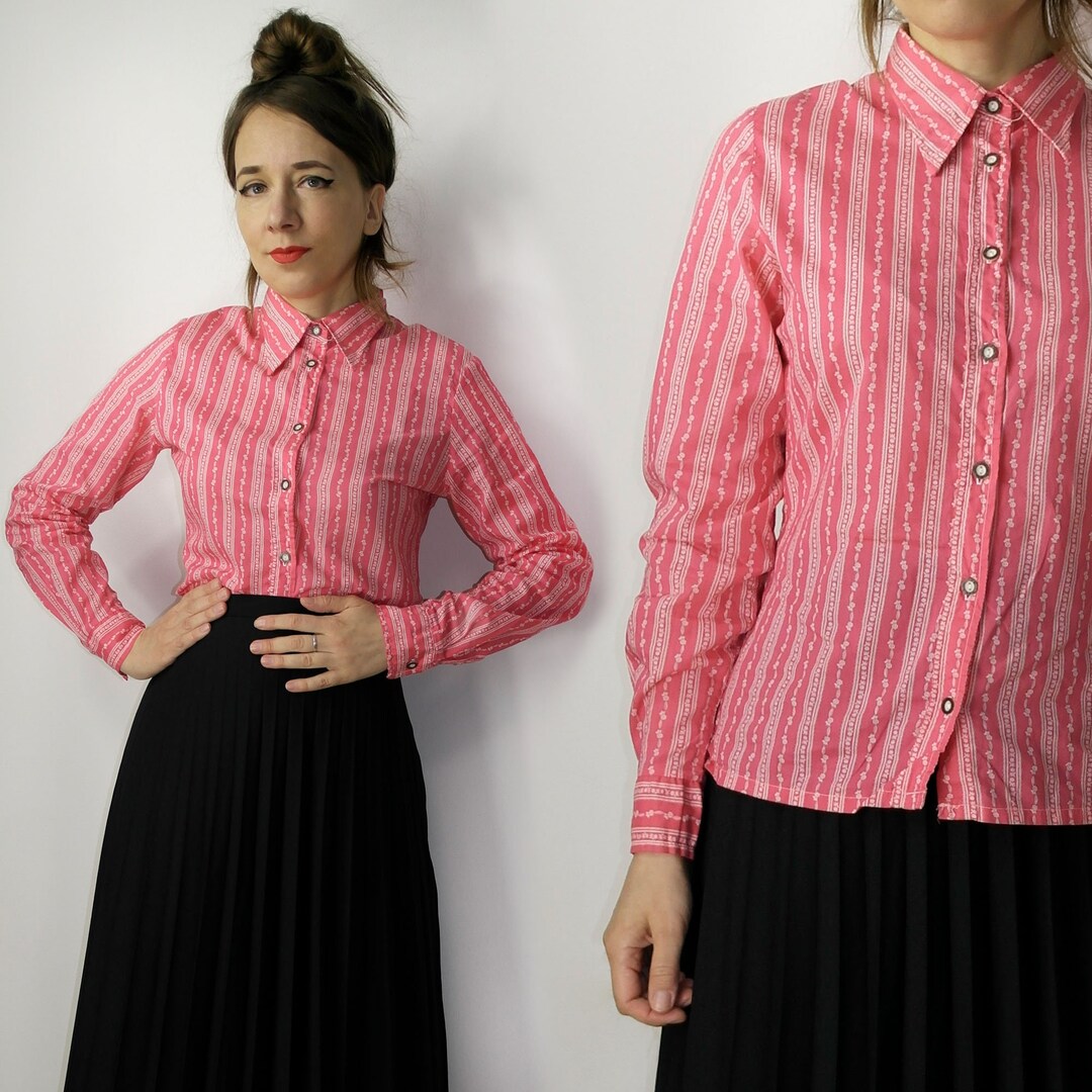Vintage Trachten Blouse / Constanze Wiesinger Austrian German Folk Top ...