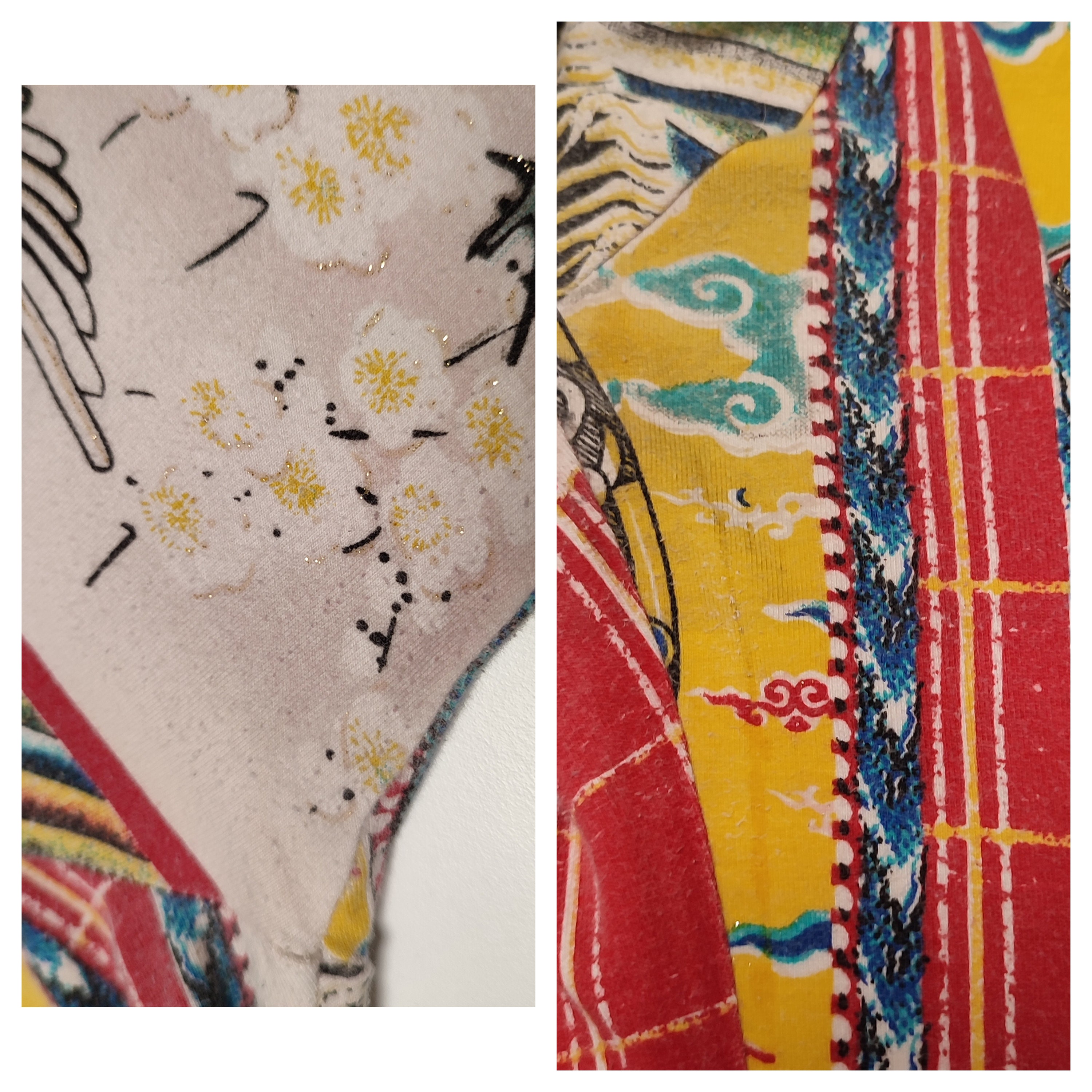 Vintage Vivienne Tam Asian Print Top Long Sleeve Patchwork Vintage Vivienne Tam Asian Print Top Long Sleeve Patchwork