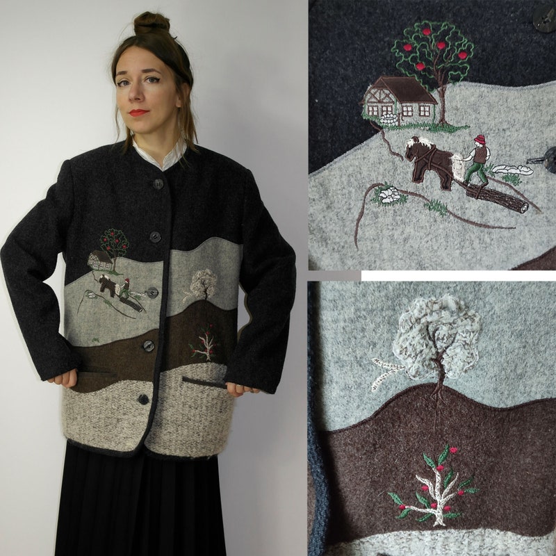 Applique Jacket - Etsy