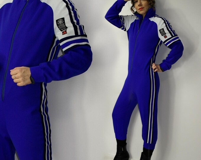 Vintage Terinit Ski Tracksuit / One Piece Ski Suit Warm up / Track Suit ...