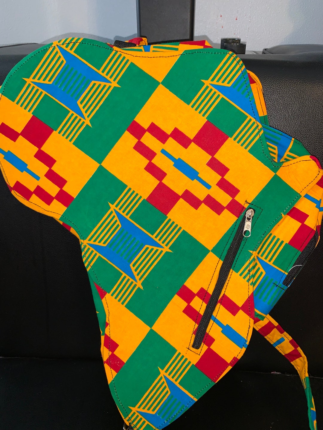 African Map Shape Back Pack - Etsy