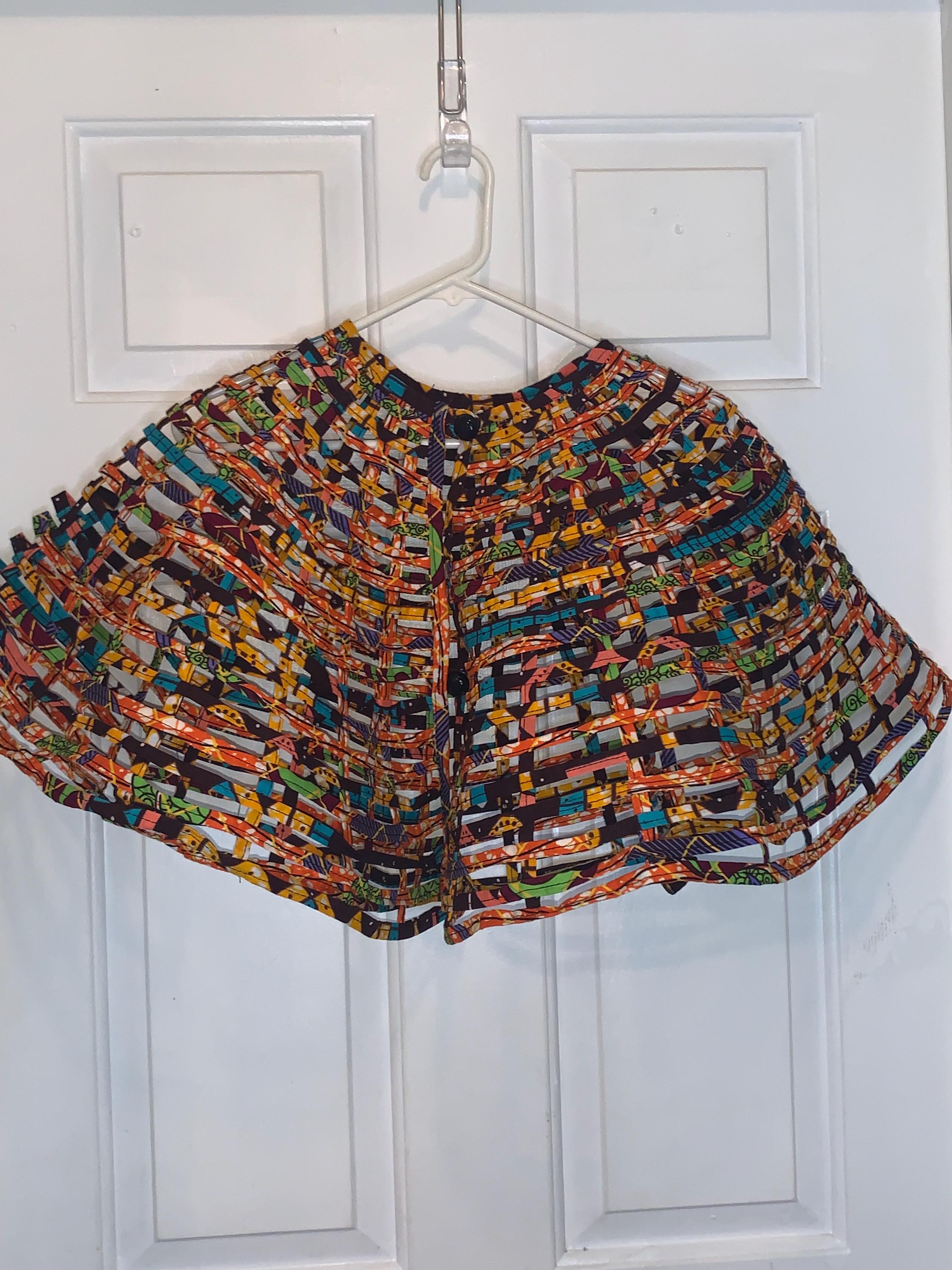 Ankara Basket Weave Cape/shawl - Etsy
