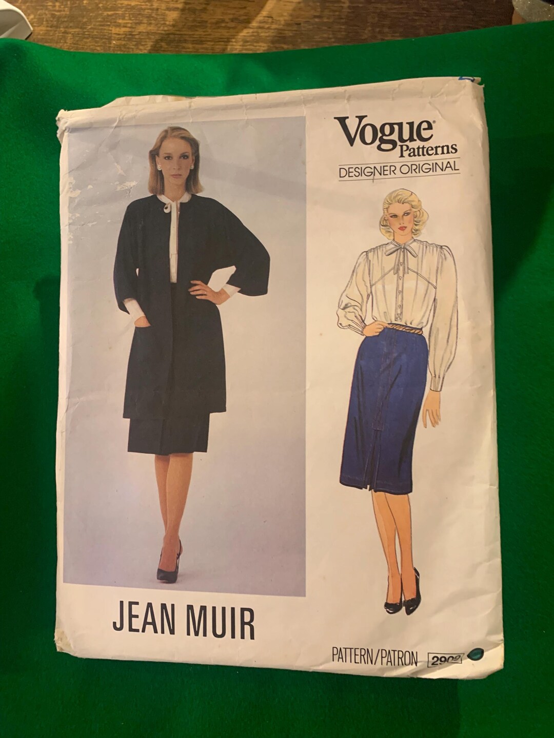 Vintage Vogue Pattern by Famous Designer. Jean Muir, Perry Ellis, YSL ...