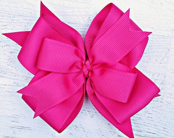 Large Pink Bow - Etsy